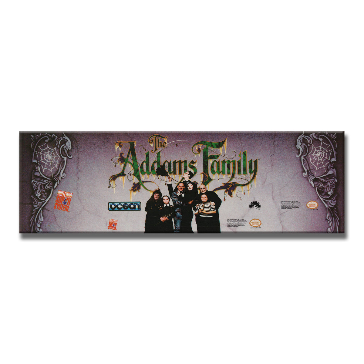 Adams Family Arcade Backlit Marquee Insert 26" x 8" – Vertex Decals