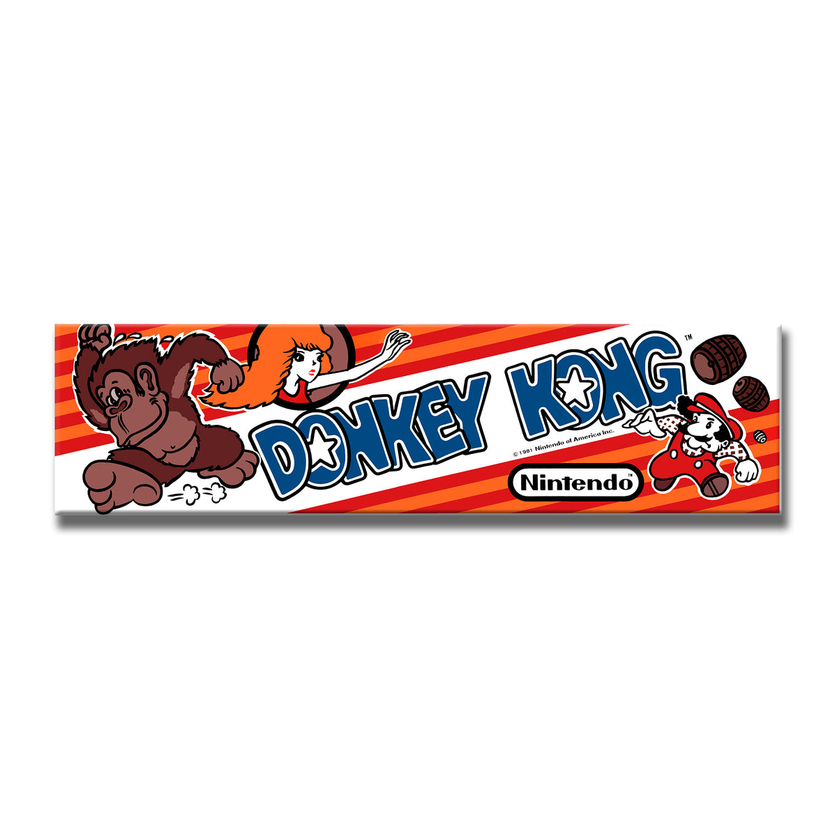 Donkey Kong Arcade Backlit Marquee Insert 26" x 8" – Vertex Decals