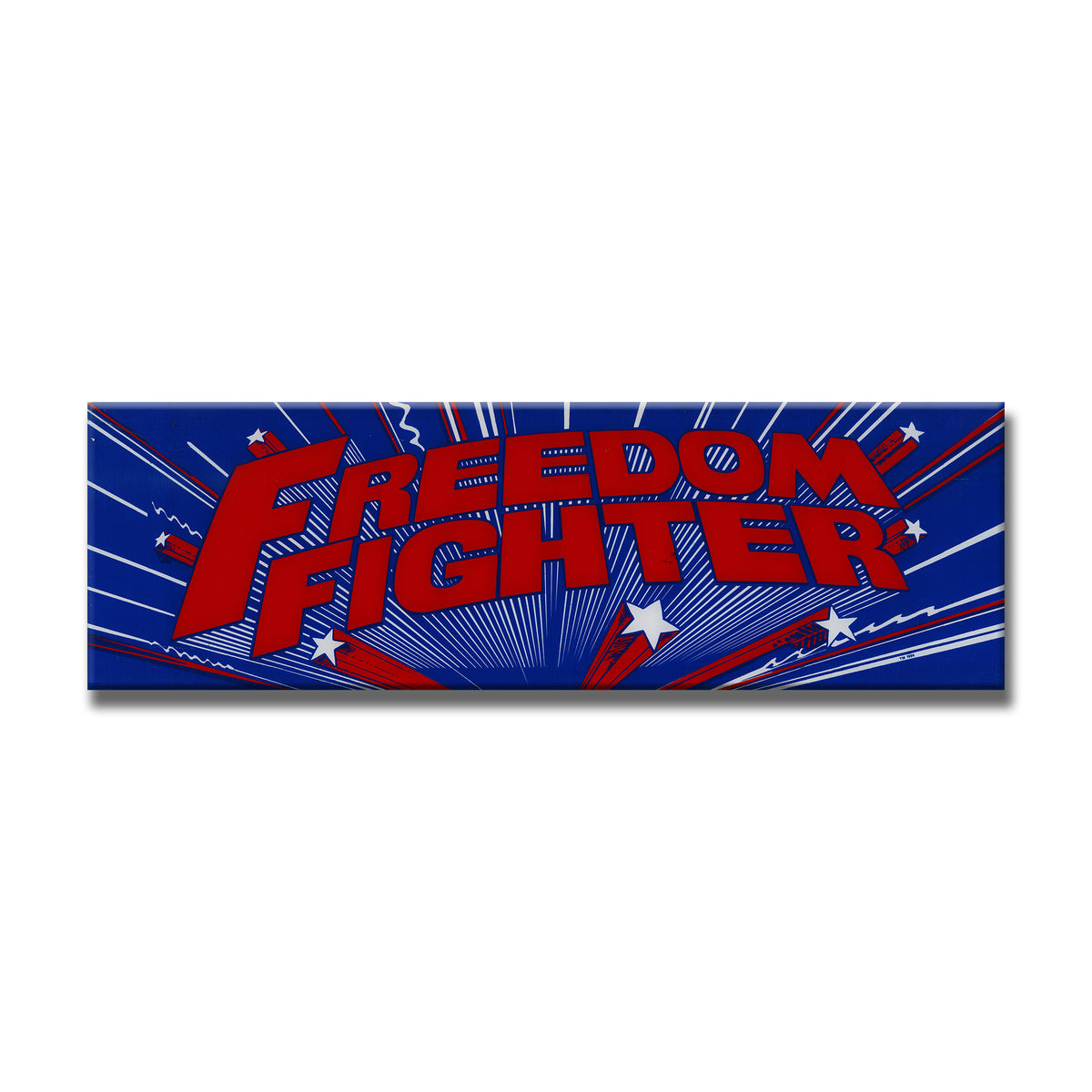 Freedom Fighter Arcade Backlit Marquee Insert 26" x 8" – Vertex Decals