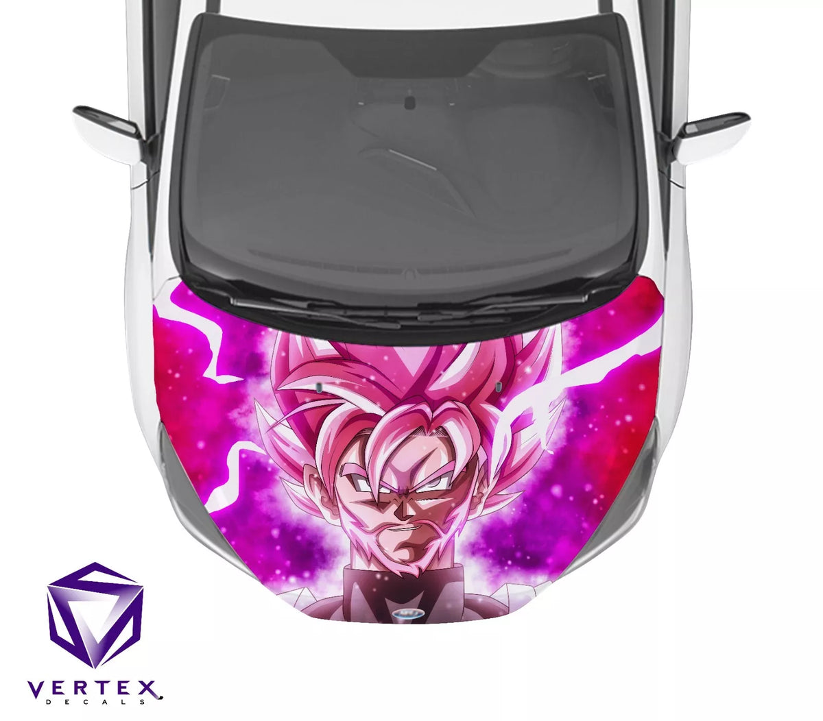 Goku Black Bearded Anime Hood Wrap 65" X 50" – Vertex Decals