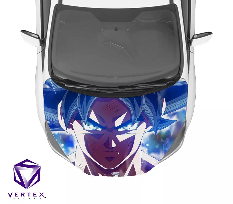 Goku Ultra Instinct Anime Hood Wrap 65" X 50" – Vertex Decals