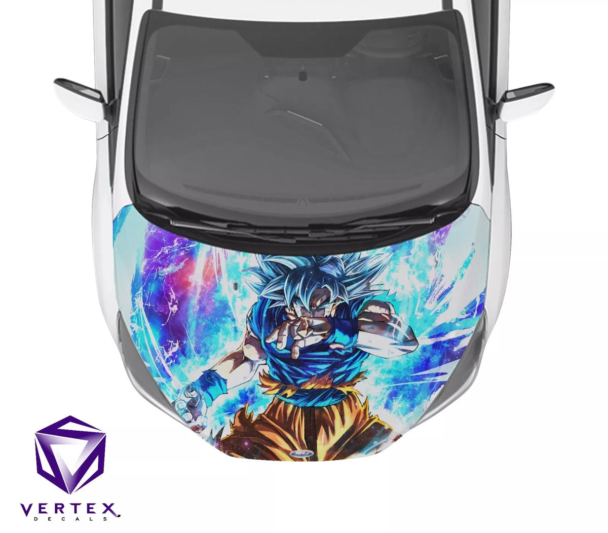 Goku Super Saiyan Blue Anime Hood Wrap 65" X 50" – Vertex Decals