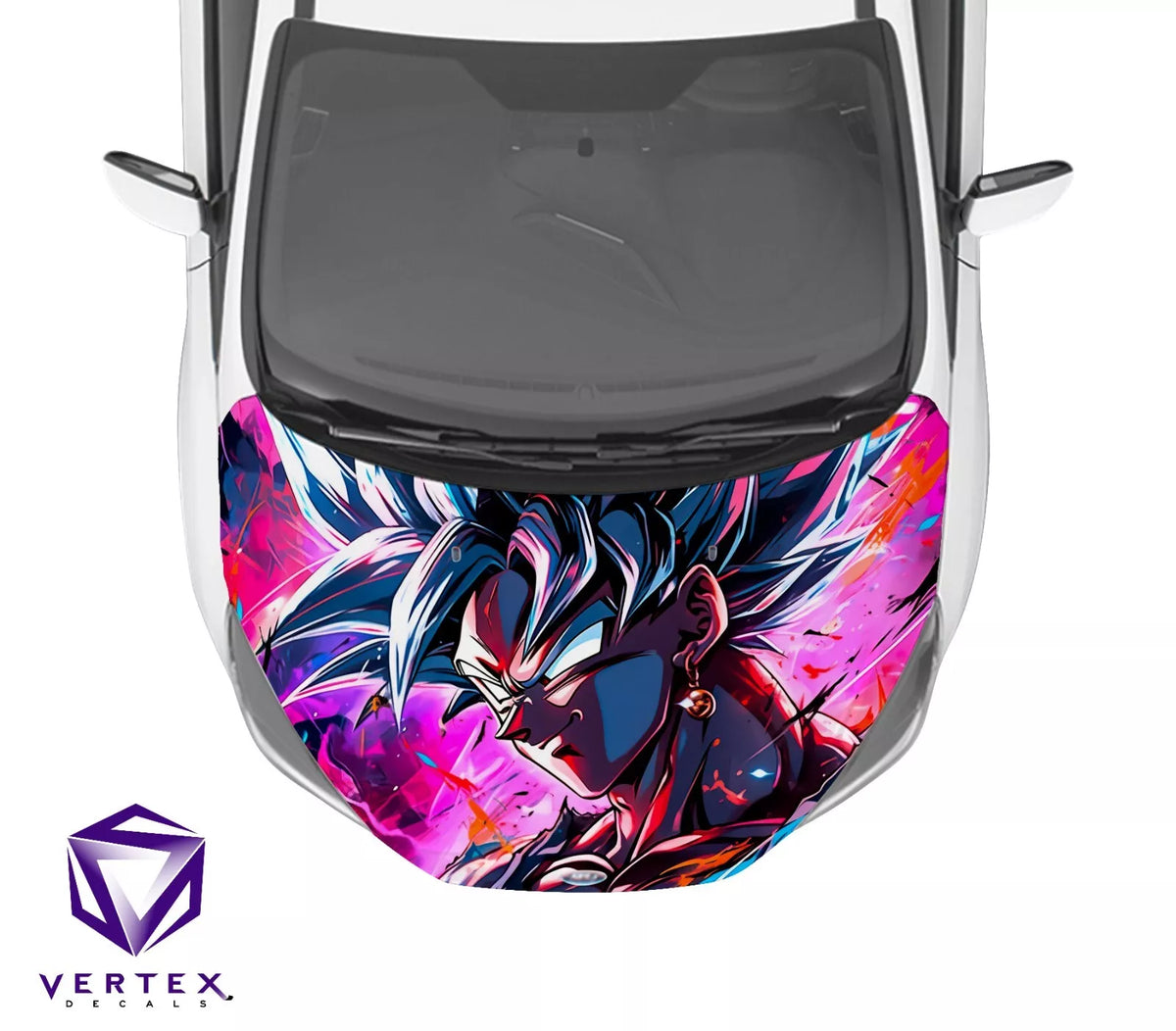 Vegito Super Saiyan Blue Hood Wrap 65" X 50" – Vertex Decals