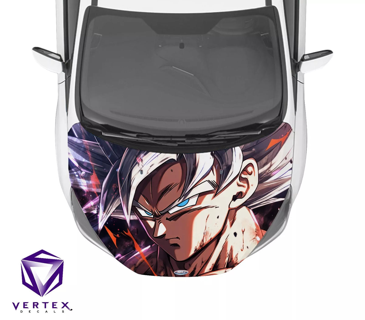 Goku Perfect Ultra Instinct Hood Wrap 65" X 50" – Vertex Decals
