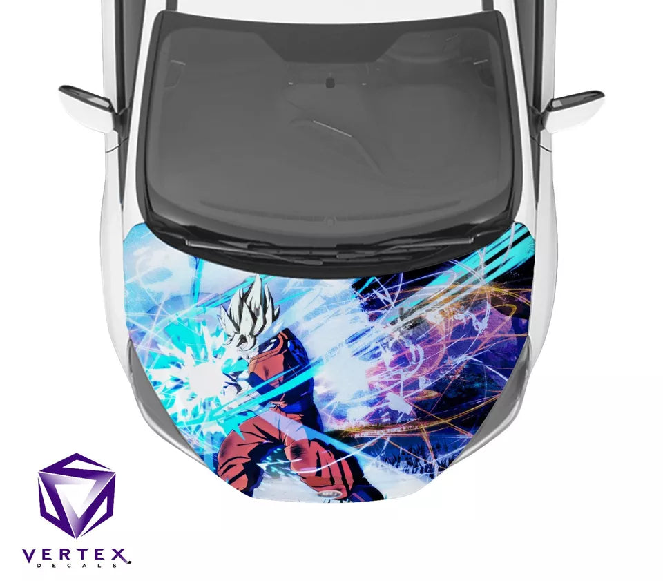 Goku Super Saiyan Blue Anime Hood Wrap 65" X 50" – Vertex Decals