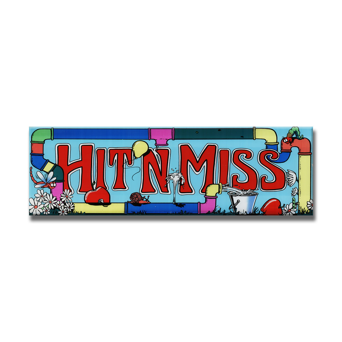 Hit N Miss Arcade Backlit Marquee Insert 26" x 8" – Vertex Decals