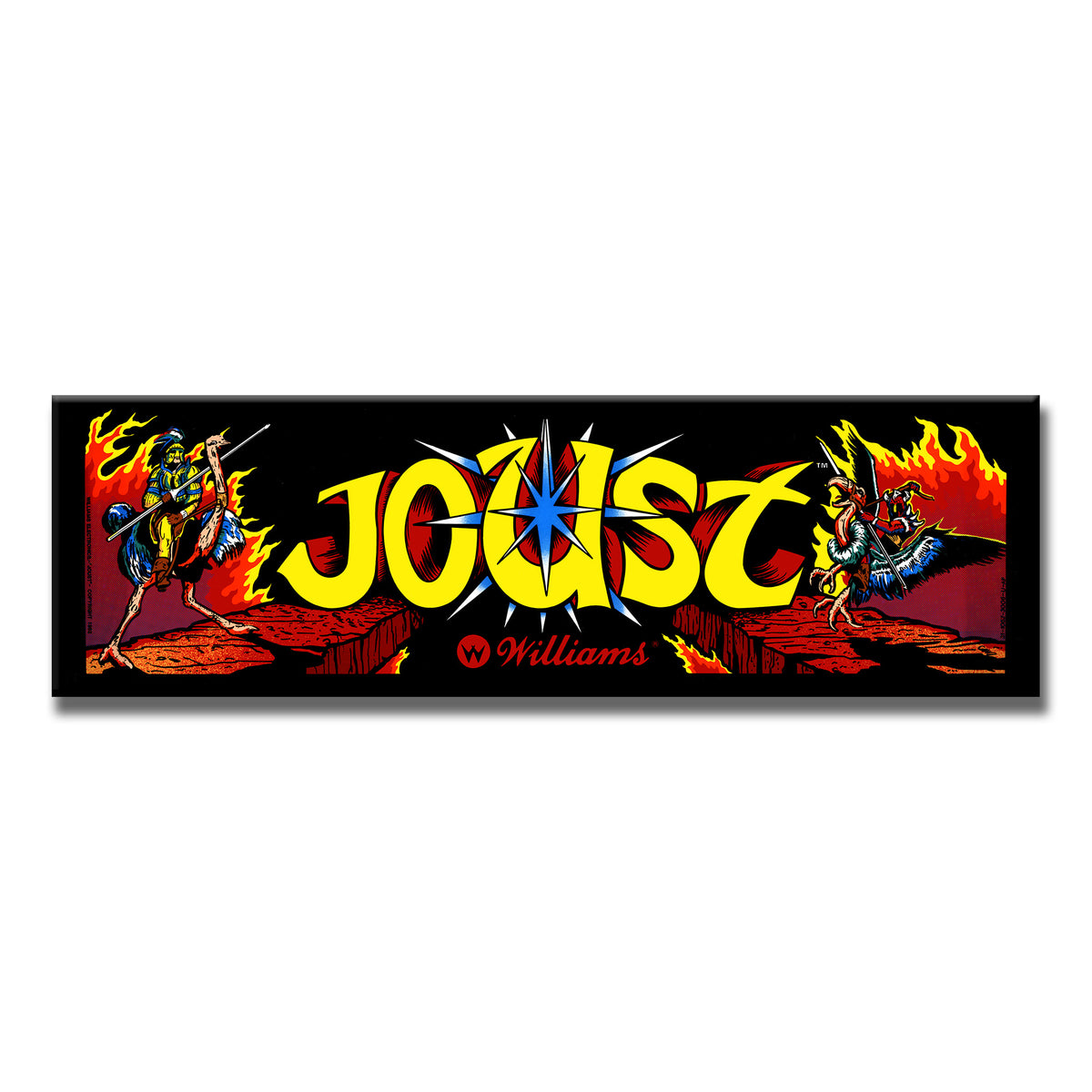 Joust Arcade Backlit Marquee Insert 26" x 8" – Vertex Decals