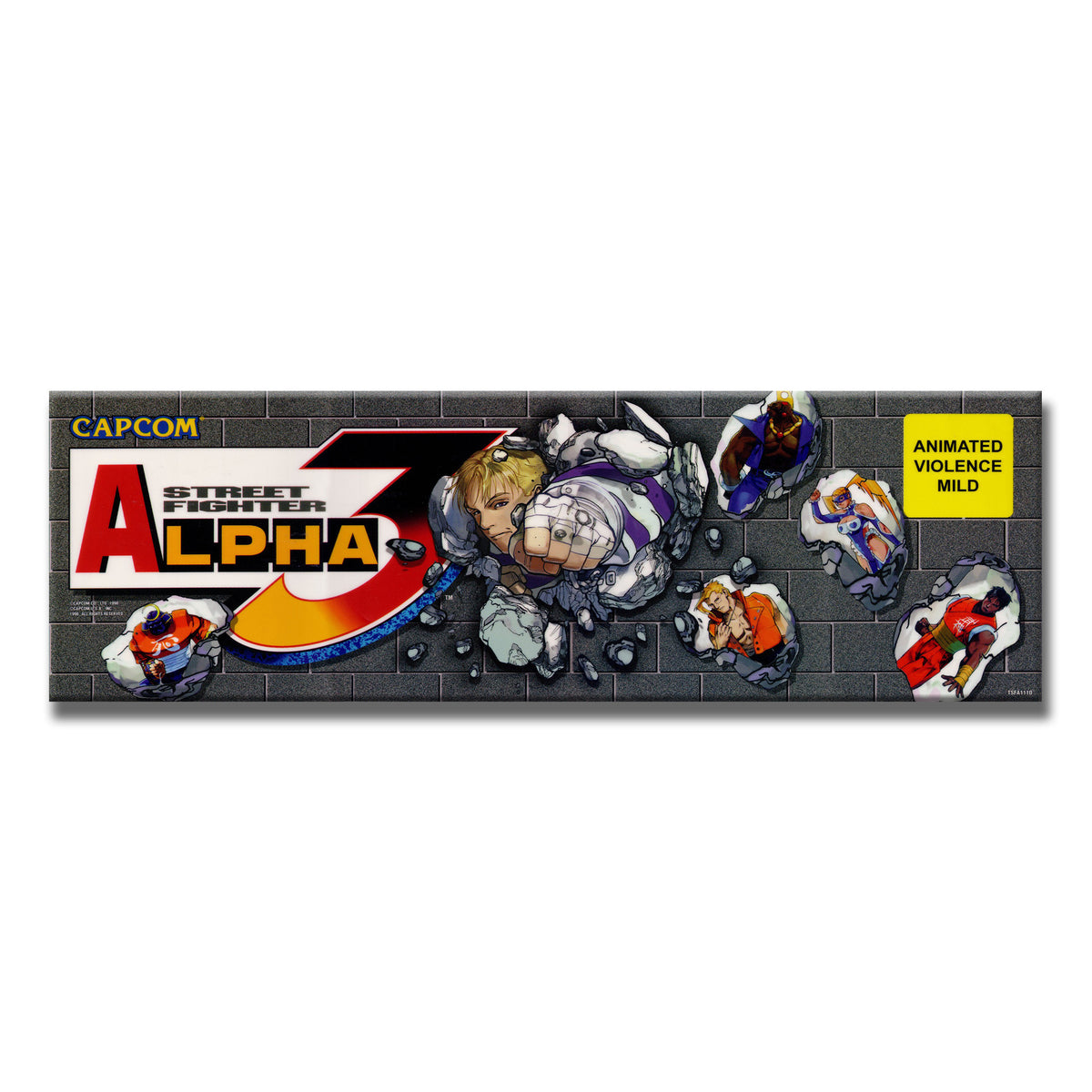 Street Fighter Alpha 3 Arcade Backlit Marquee Insert 26" x 8" – Vertex ...