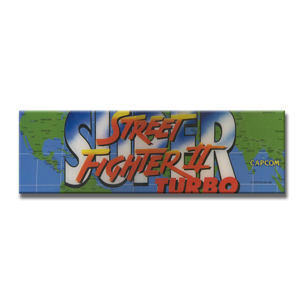 Super Street Fighter II Turbo Arcade Backlit Marquee Insert 26" x 8 ...