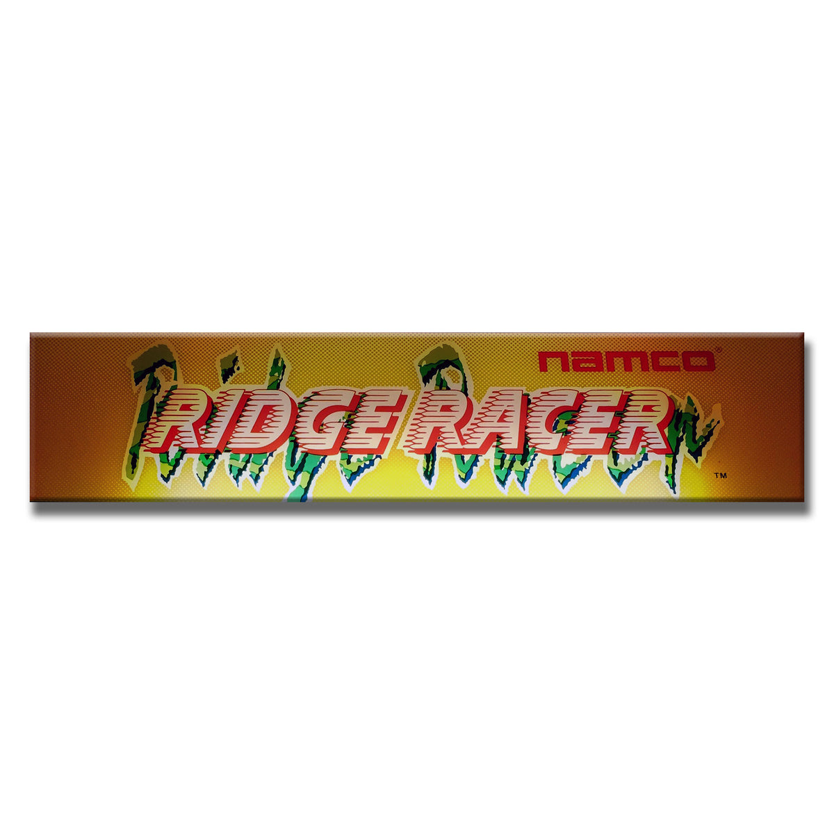Ridge Racer Arcade Backlit Marquee Insert 26" x 8" – Vertex Decals