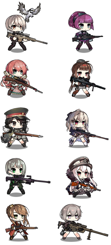 Girls Frontline RF 5-Star Sticker Sheet ver. 2 – Vertex Decals