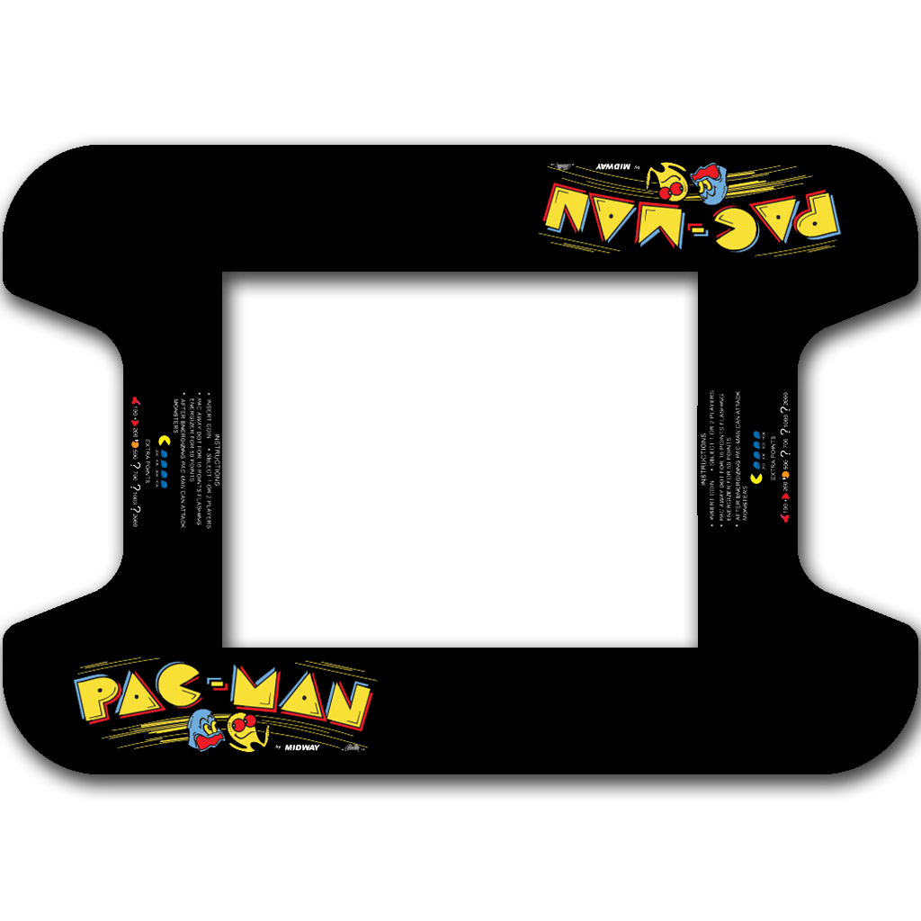 PAC-MAN Cocktail Glass Underlay – Vertex Decals